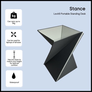 Stance Levit8 Standing Laptop Riser Portable and Foldable Standing Desk Shopee Philippines