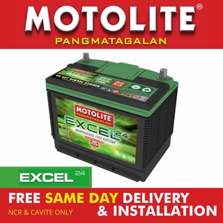 Motolite Excel Maintenance Free Car Battery 2 Years Warranty All Sizes NCR Cavite Only Shopee Philippines
