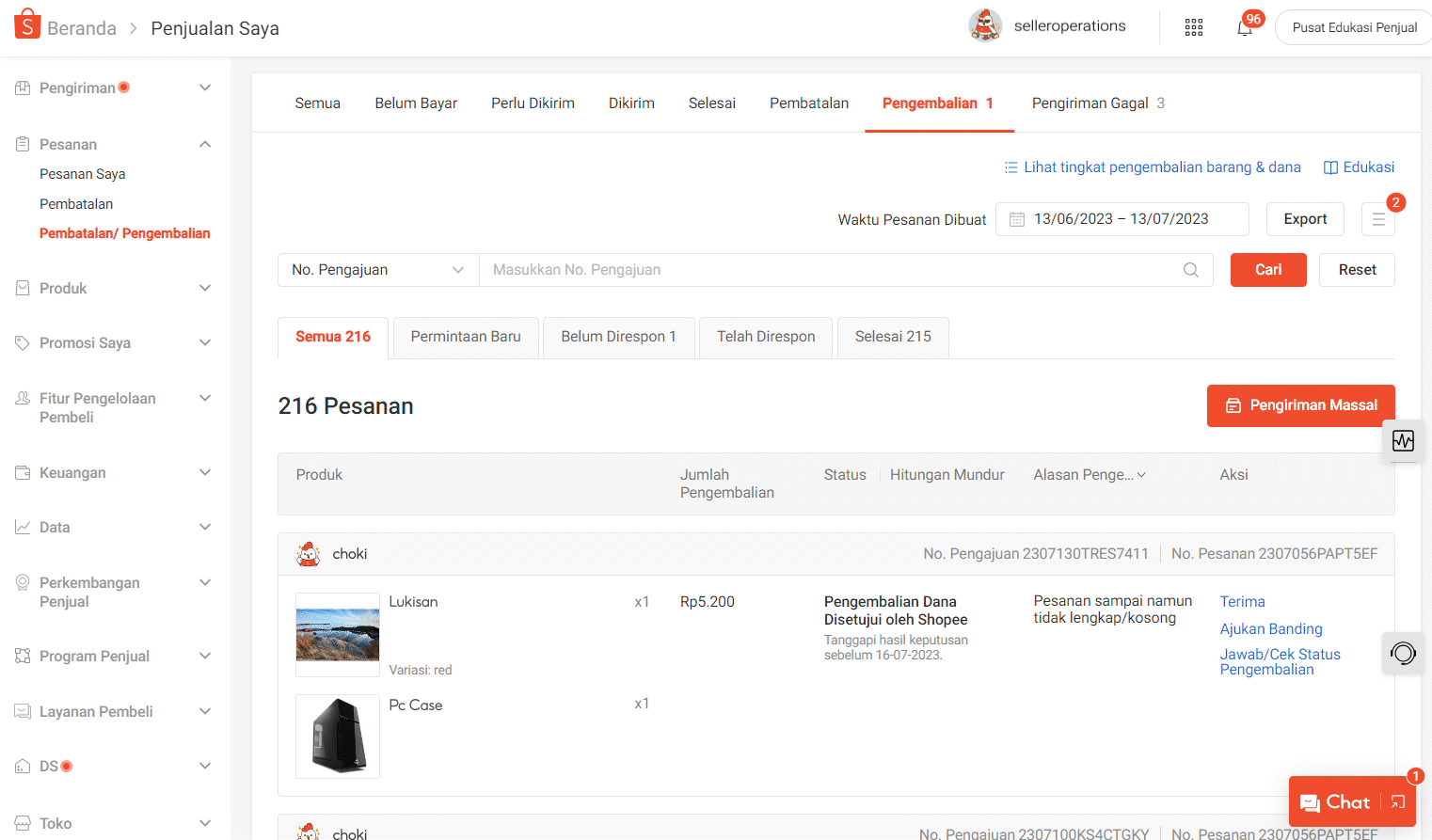 Proses banding pengembalian | Pusat Edukasi Penjual [Shopee]