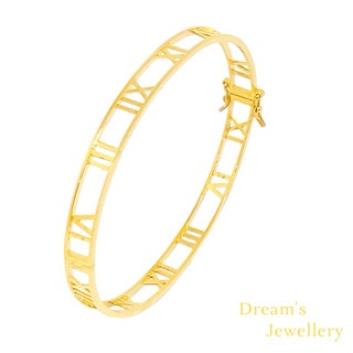 Gelang Tangan Roman Emas 916 Tulen Roman Bracelet Bangle 916 Gold Original Dreams Jewellery Shopee Malaysia