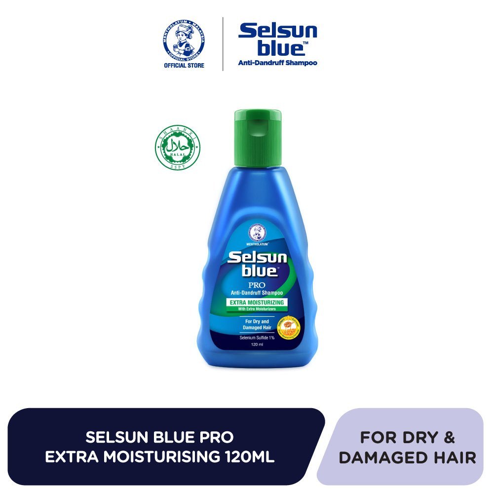 Selsun Blue Extra Moisturizing Anti-Dandruff Shampoo 120ml [For Dry ...